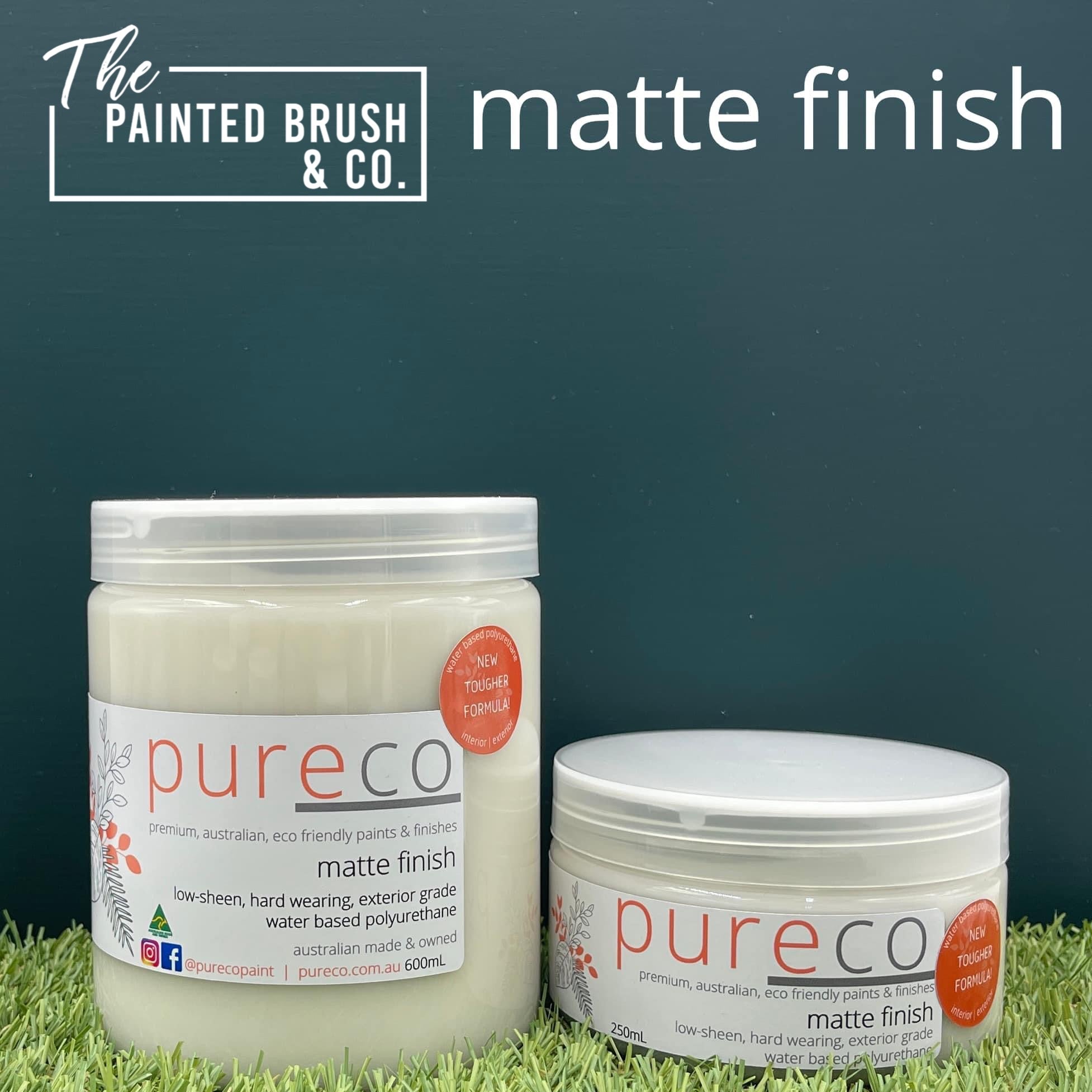 Pureco MATTE Finish | Polyurethane | NEW FORMULA – The Painted Brush & Co.